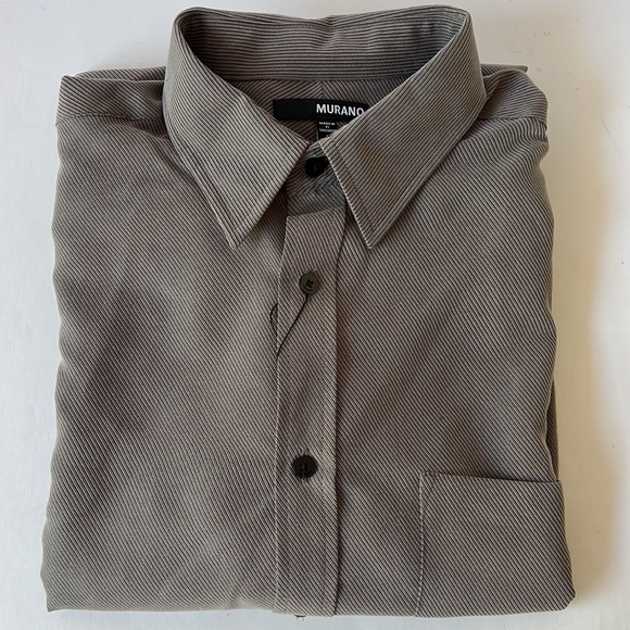 Murano | Shirts | Murano Dress Shirt Grey Button Down Shirt New Large ...